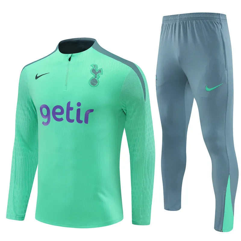 Mens Tottenham Hotspur Training Suit Green 2024/25